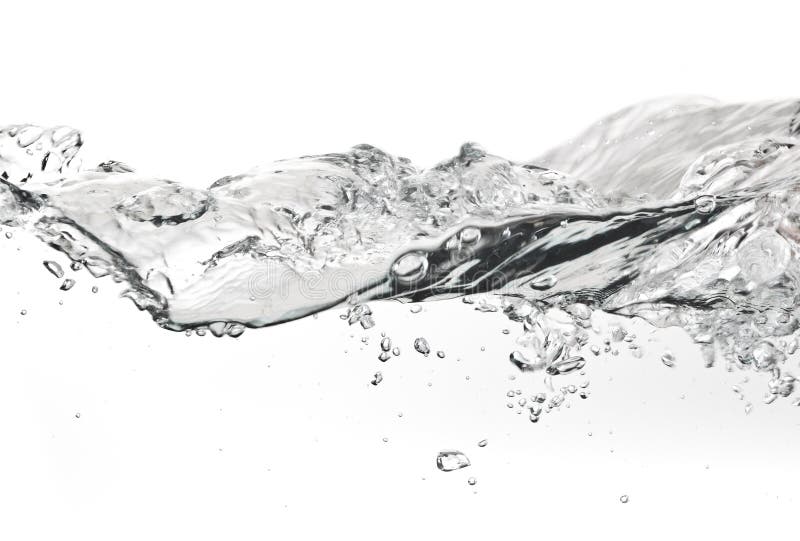Water Isolated On White Background Stock Image - Image of isolated ...