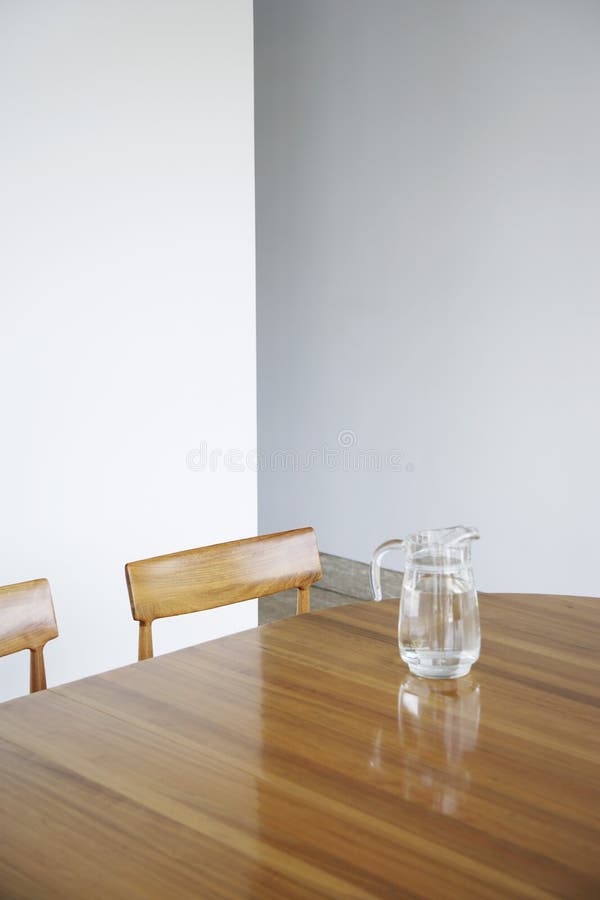 Water Jar on Dining Table stock photo. Image of reflection - 33813568