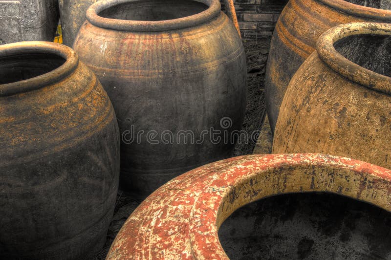 Water jars stock photo. Image of ceramic, empty, pottery - 6065186