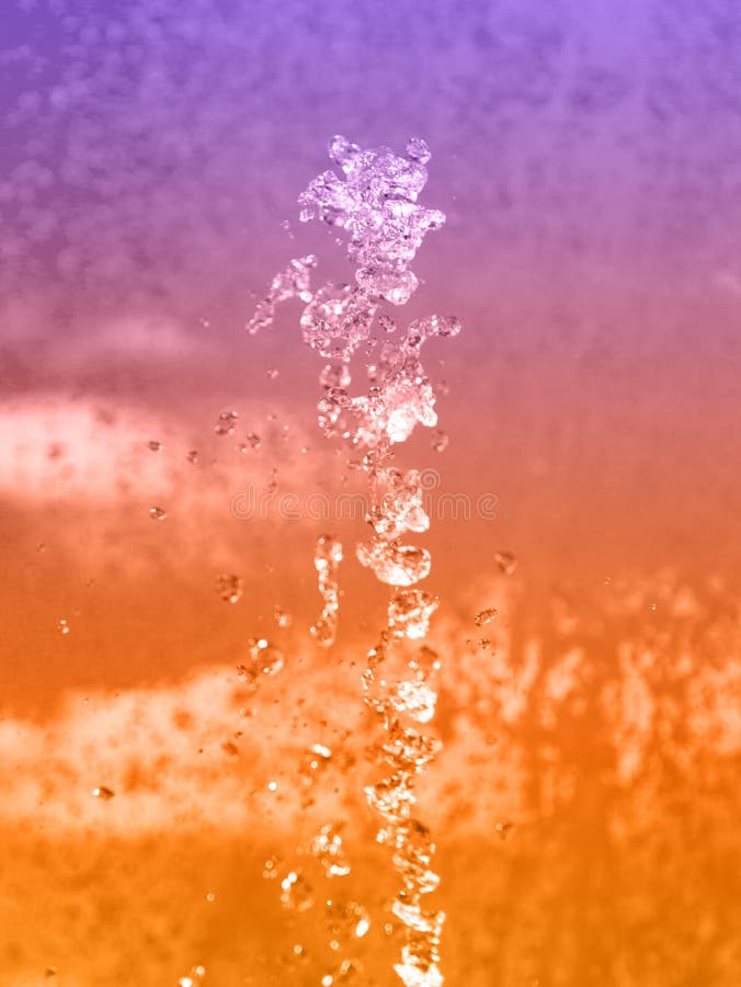 Spray of Water Against the Blue Sky Stock Image - Image of water, blue ...