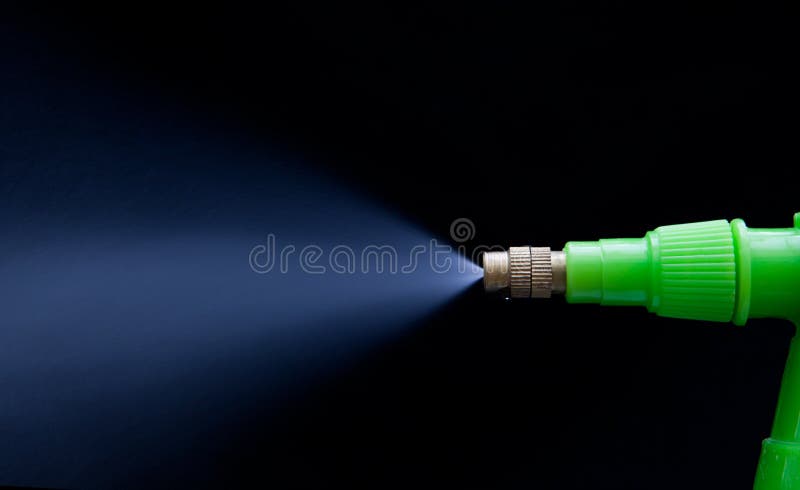 Water jet spray on black stock image. Image of pest, liquid - 31183553