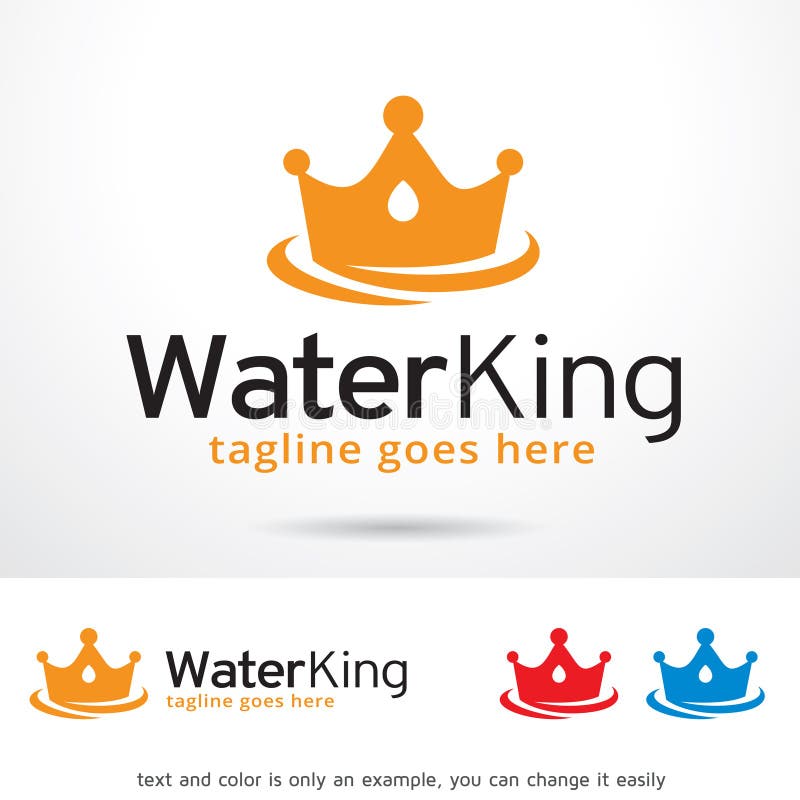 Water King Logo Template Design Vector Stock Vector - Illustration of ...