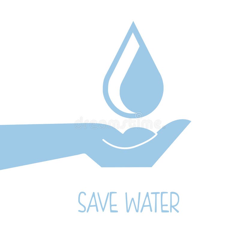 Water label stock vector. Illustration of save, icon - 50358941