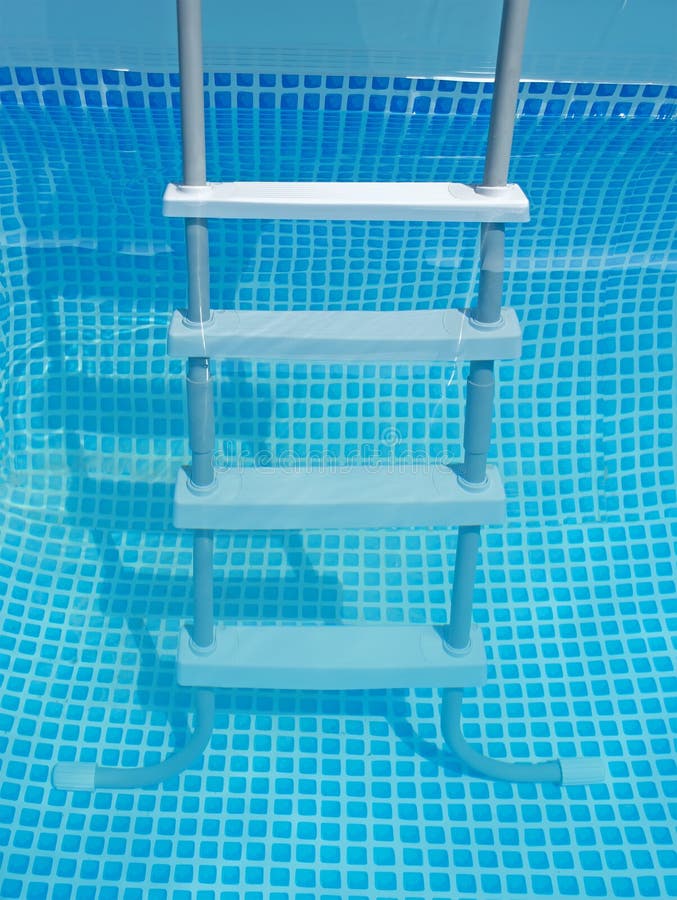 Grey Pool Ladder Seen from Underwater Stock Photo - Image of pattern ...
