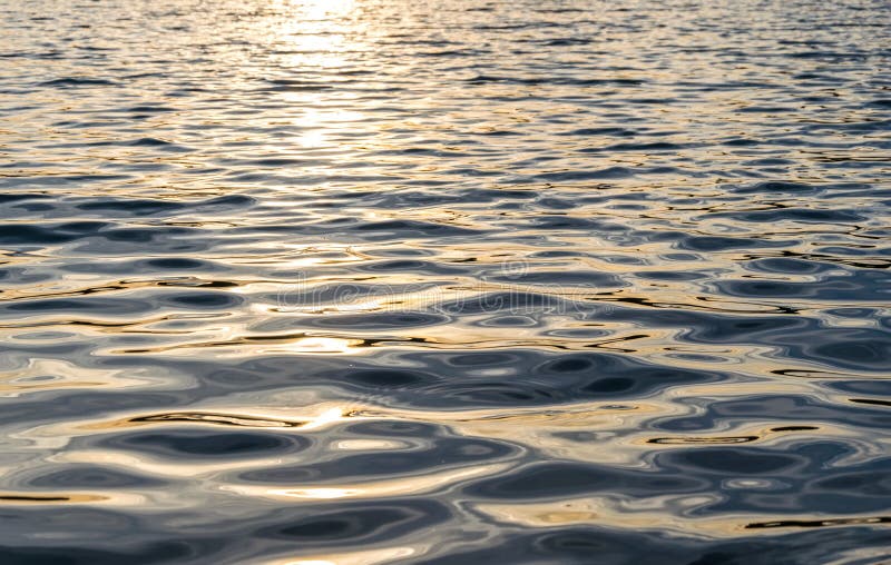Water of a Lagoon at Sunset Stock Image - Image of beautiful ...