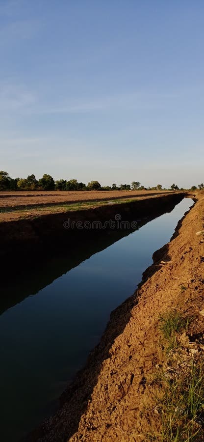 Water,land and blue sky stock image. Image of blue, nature - 188956351