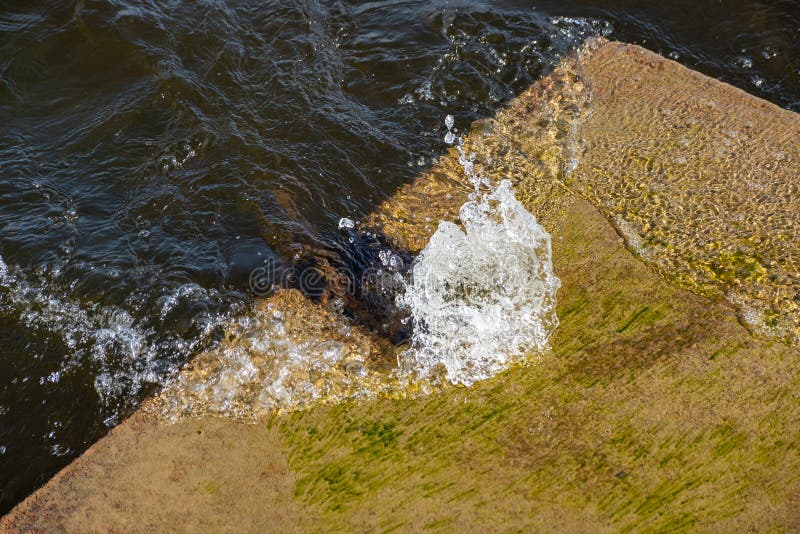 The Water Lapping at the Pier Stock Image - Image of building, industry ...