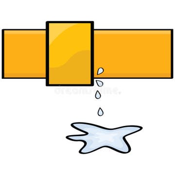 Water leak stock vector. Illustration of drip, leak, drop - 10669629