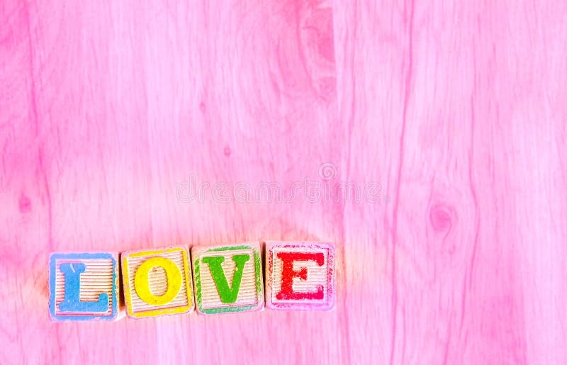 Wooden Toy Blocks Spell Love Stock Photo - Image of wooden, blocks ...
