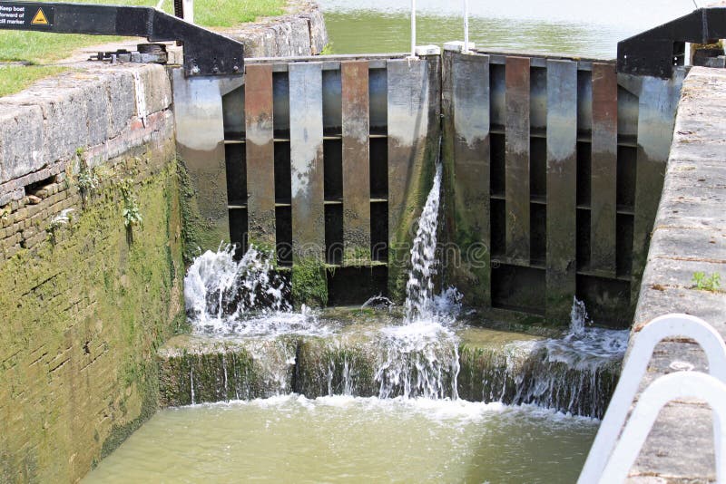 Water Leaking through the Gate Stock Photo - Image of canal, europe ...