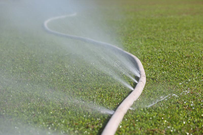Water Leaking from Hole in a Hose Stock Photo - Image of irrigation ...