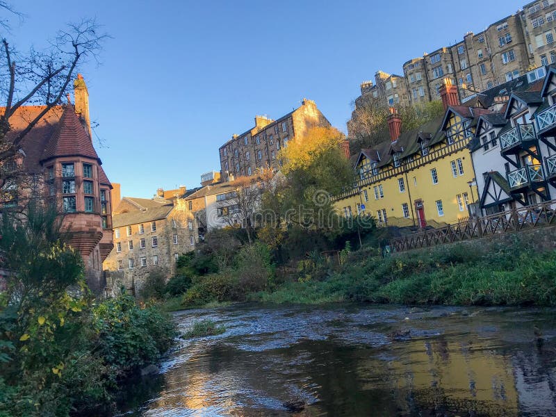 Water of Leith Edinburgh stock photo. Image of water - 205019178