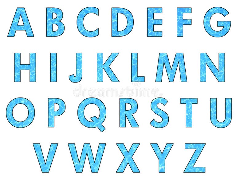 Ocean Alphabet Letters Stock Illustrations – 1,642 Ocean Alphabet ...