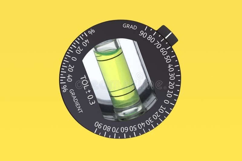 Water Level Angle Measurement Stock Illustration - Illustration of ...