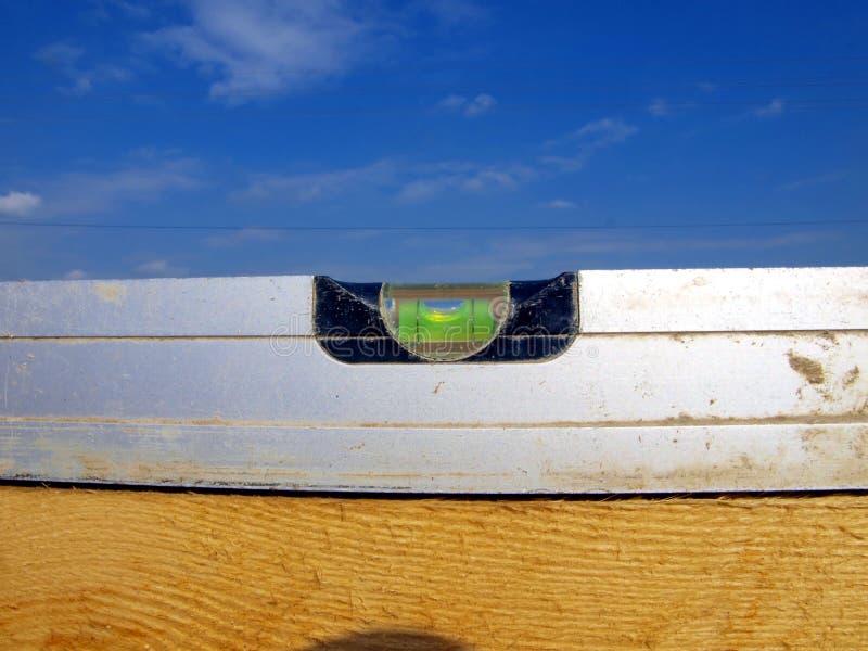 Water Level for the Construction Stock Image - Image of pond ...