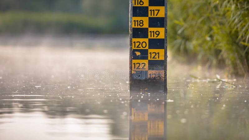 Water level depth meter stock photo. Image of measure - 142806872