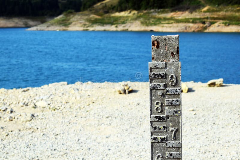 Water Level Indicator for Monitoring the Water Level. Stock Image ...