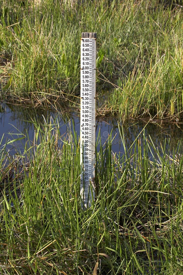 Water Level Measurement Gauge Stock Photo - Image of measurement ...