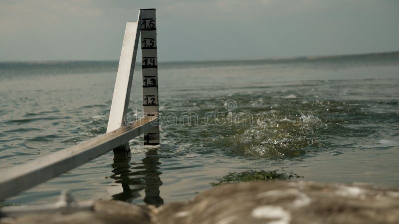 Water Level Meter on the Background of Boiling Water Stock Photo ...