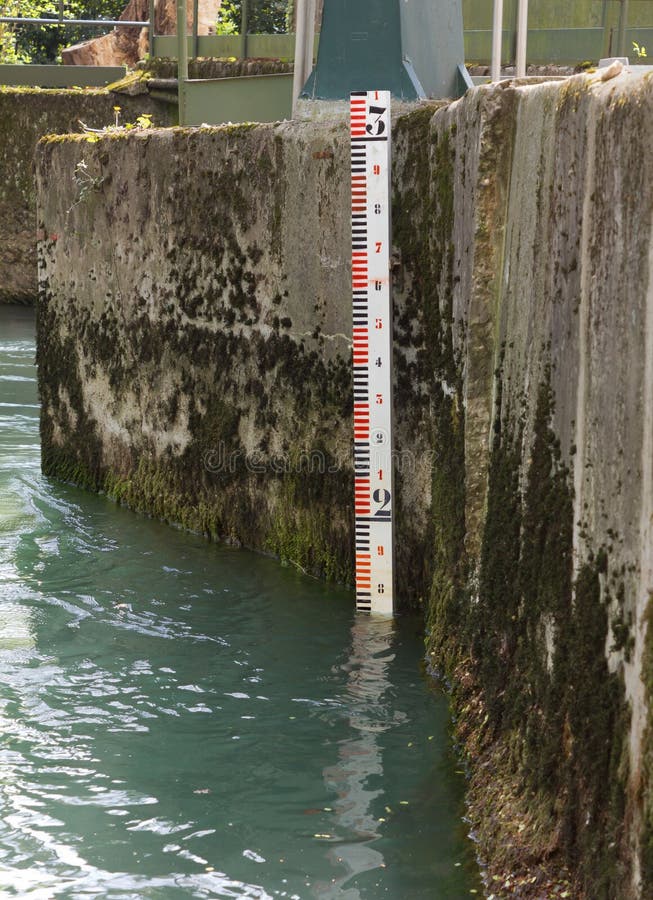 Water Level Meter stock image. Image of flow, level, stream - 39580441