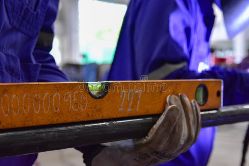Water Level Meter Indicator. Stock Image - Image of carpenter, builder ...