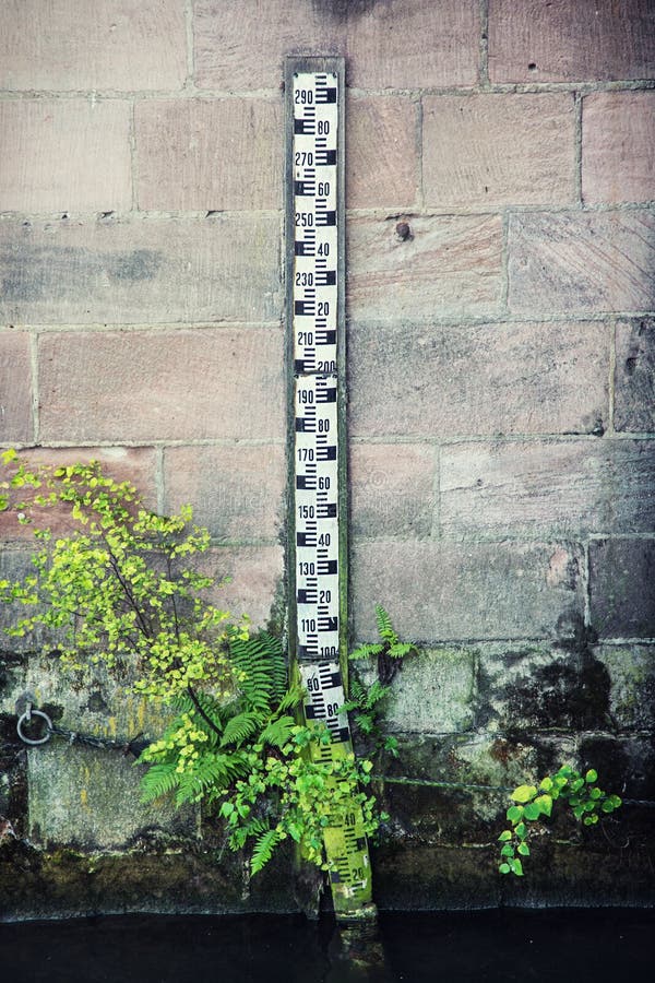 Stand Pipe Water Level Meter Stock Photo - Image of measure, hail: 10838952