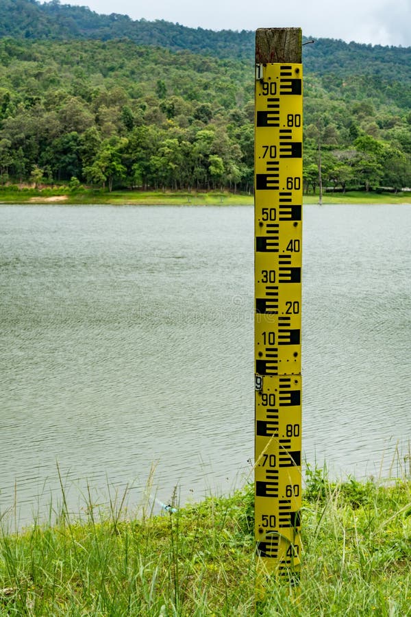 Water level pole stock photo. Image of scale, monitor - 107270210