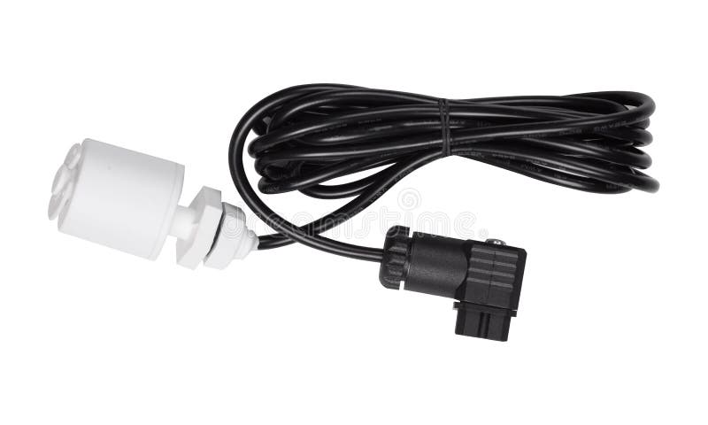 Water Level Sensor with Wire Isolated on White Stock Photo - Image of ...