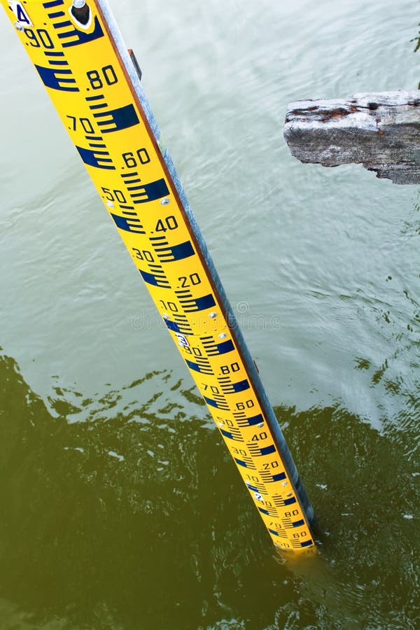 Water Level Gauge. stock photo. Image of high, indicator - 29768306