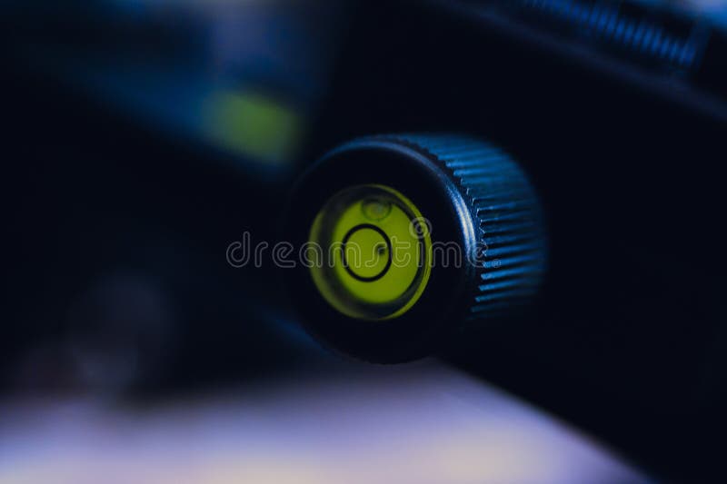 Water Level Tube on Dark Background Stock Photo - Image of work ...