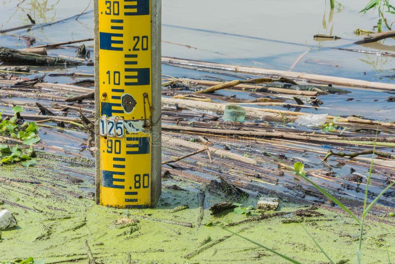 Water levels pole stock photo. Image of high, outdoors - 69972280