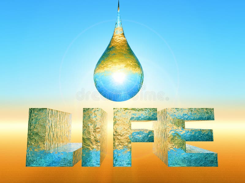 Water is life stock illustration. Illustration of graphic - 35460771