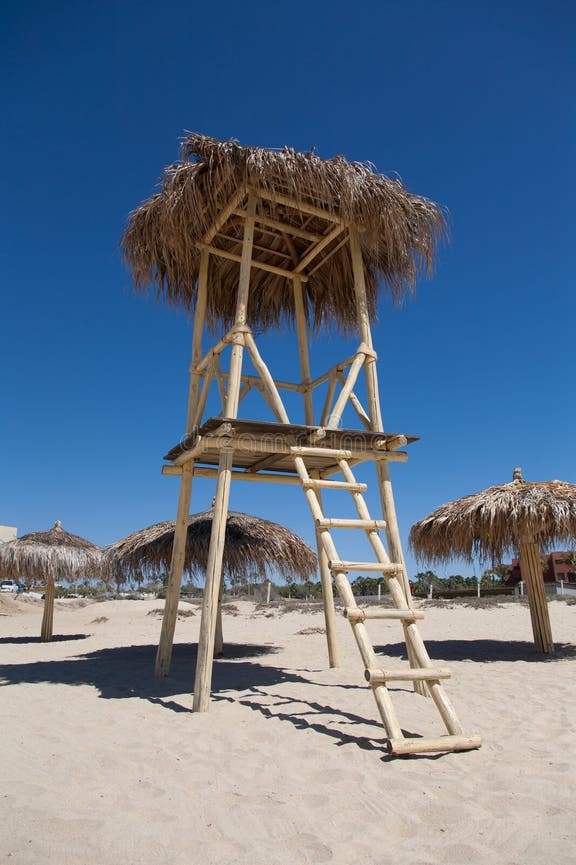 Water lifeguard watchtower stock photo. Image of post - 25036618