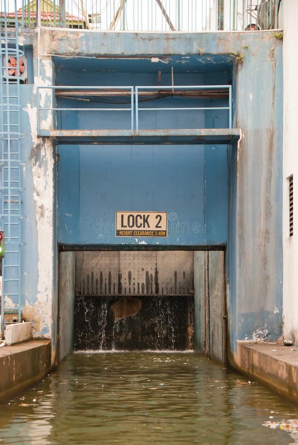 Water Lift or Elevator stock photo. Image of dust, pier - 44697674