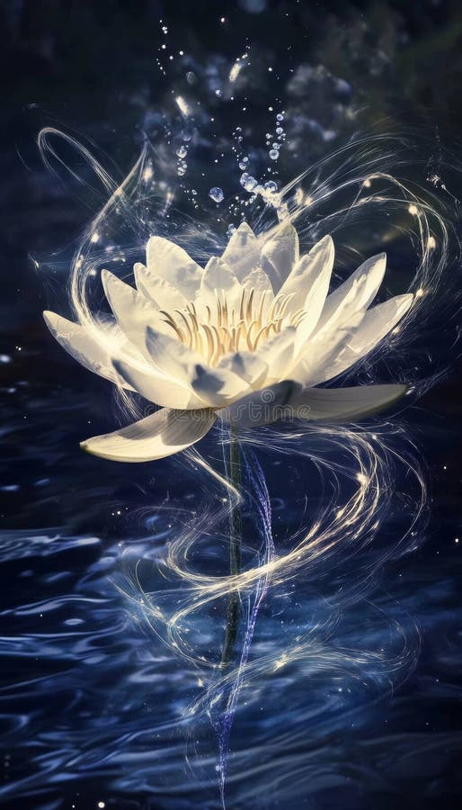 A Water Lily Dissolving into Quantum Particles a Stunning Visualization ...