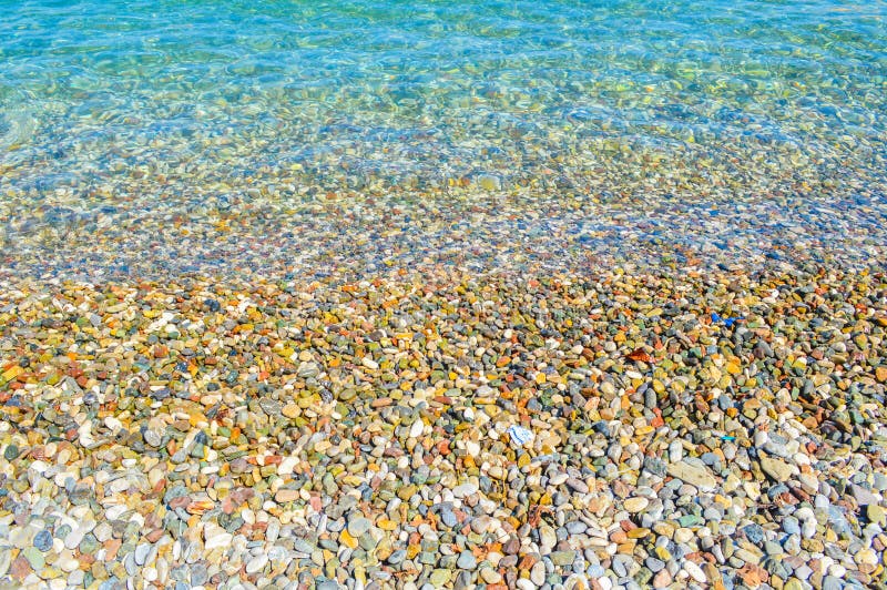 Water Line on the Kemer Beach Stock Image - Image of skylight, coast ...