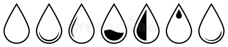 Water line vector icons stock vector. Illustration of aqua - 251394661