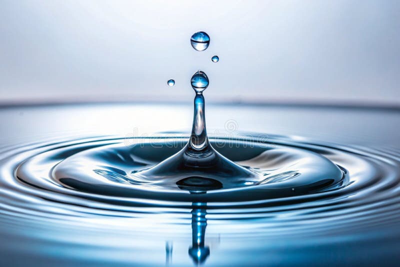 Water Liquid Droplets in Generative Ai Stock Illustration - Illustration of cosmetic, surface ...
