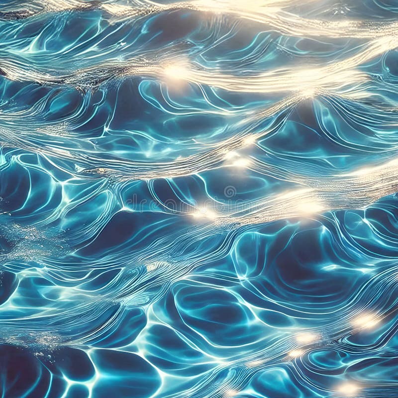 Water liquid reflection stock illustration. Illustration of ocean - 351700283