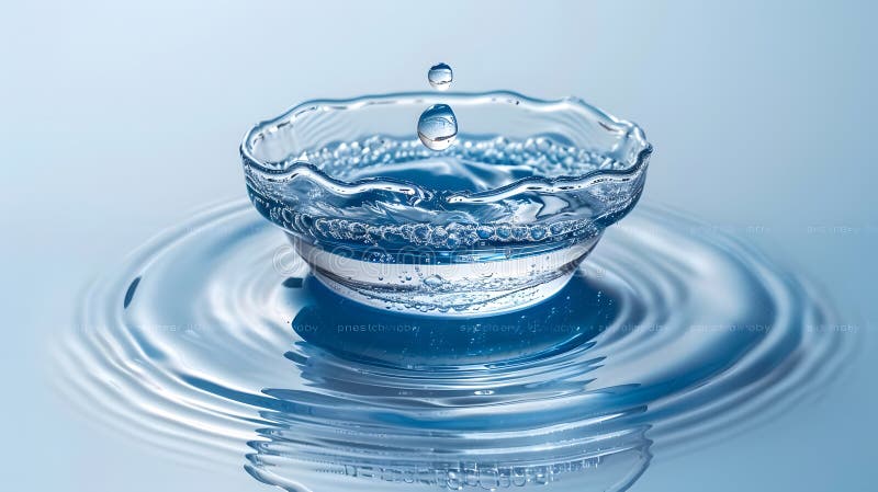 Water Liquid Splash Isolated on White Background Stock Illustration ...