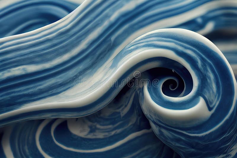 Water Liquid Whirl Splashes and Fluid Wave Swirl Falling with Air ...