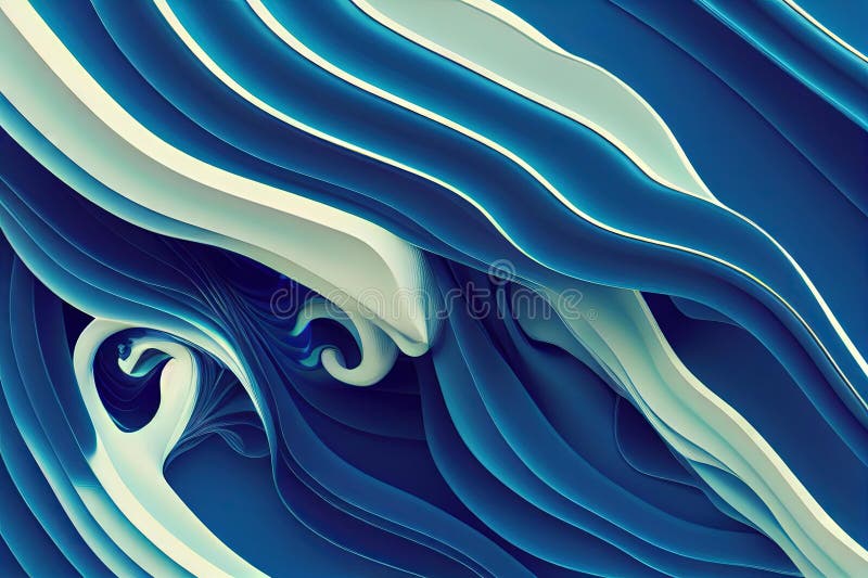 Water Liquid Whirl Splashes and Fluid Wave Swirl Falling with Air ...
