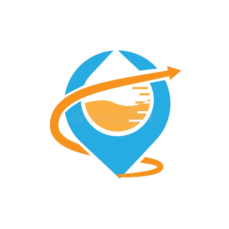 Water Location Service Logo Designs Modern and Simple Stock Vector ...