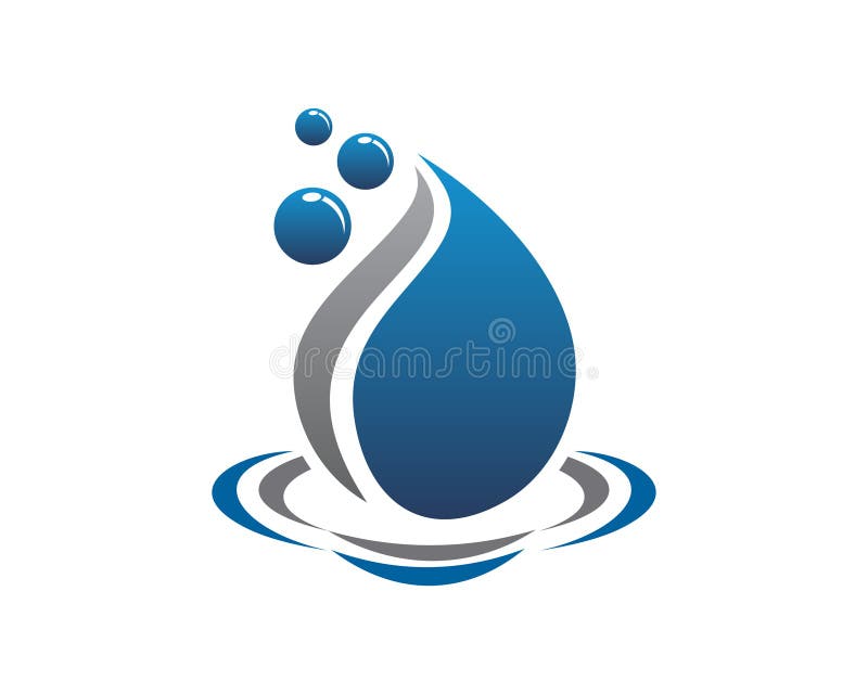Water Logo Bubble Template Symbol Stock Vector - Illustration of line ...