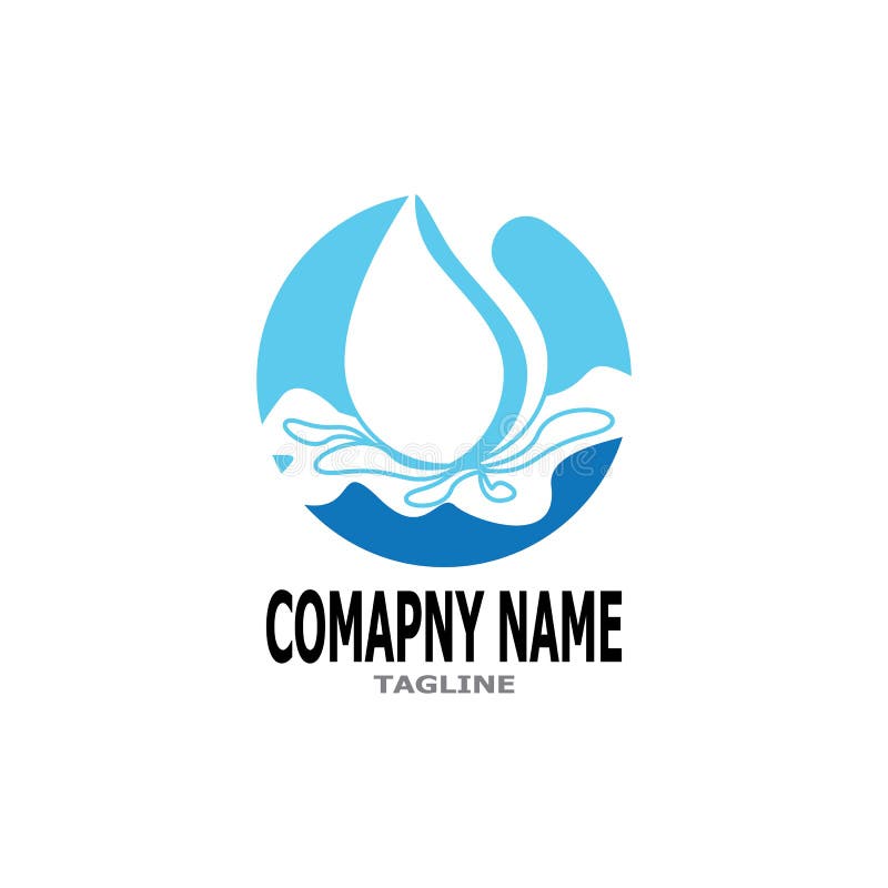 Water Logo Design Vector Template Illustration Stock Illustration ...