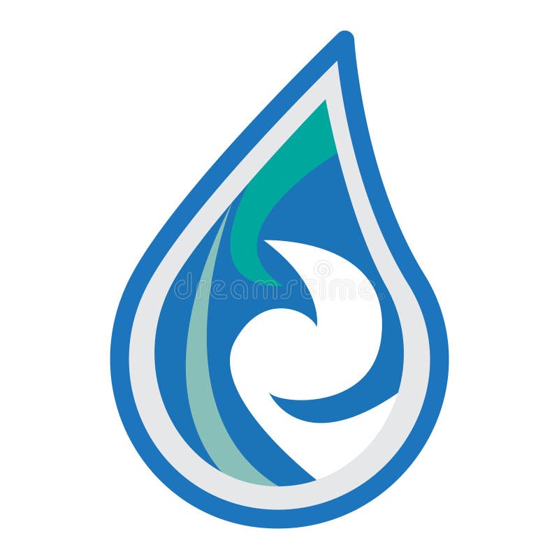 Water logo icon design stock vector. Illustration of distilled - 94345640