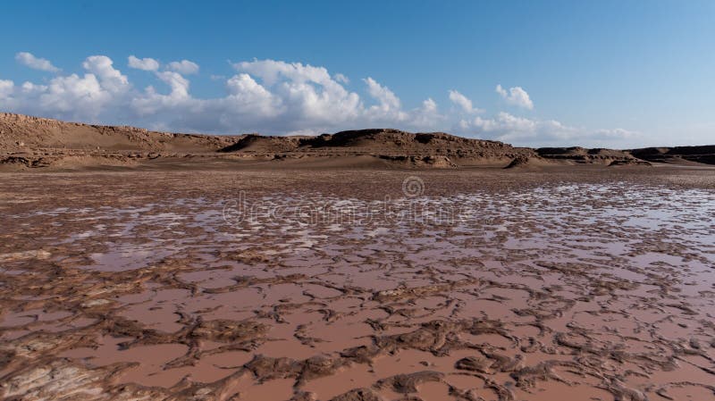Water in lut desert stock image. Image of cloudy, pattern - 170827609