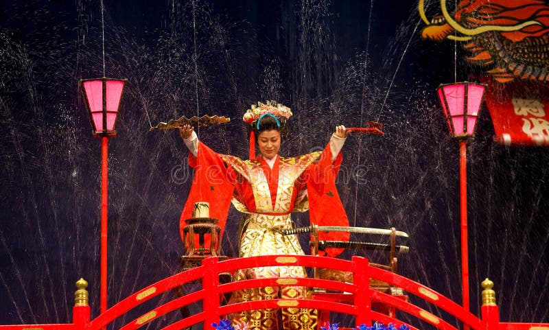 Water magic editorial stock image. Image of asian, performer - 22814514