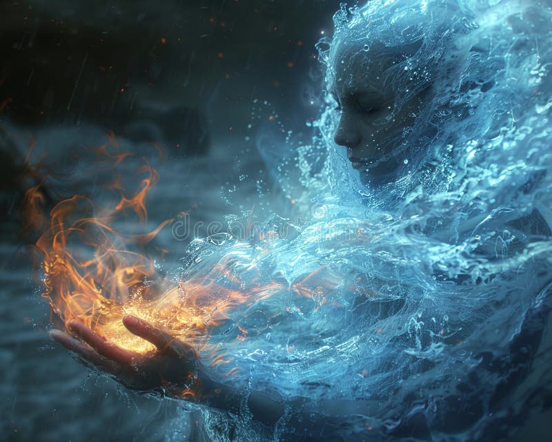 Water Magic Spell Being Cast Stock Photo - Image of fluid, wizardly ...