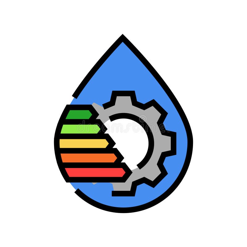 Water Management System Blue Concept Icon Stock Vector - Illustration ...